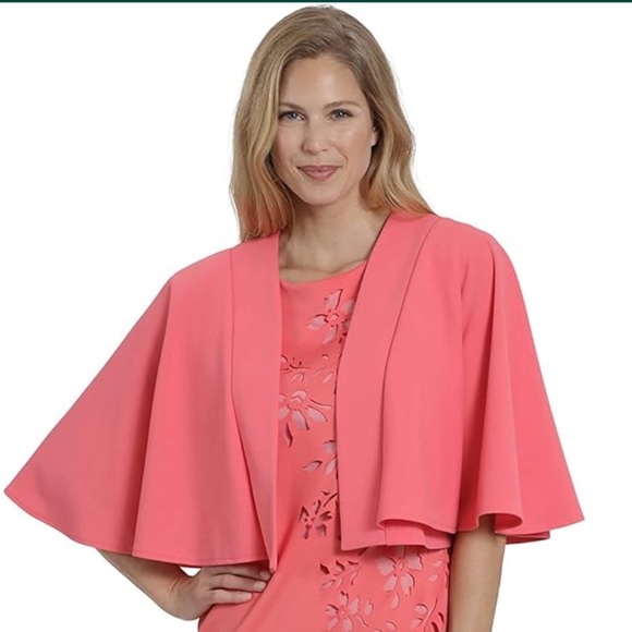 London Times | Tops | London Times Womens Polished Capelet Cover Up ...